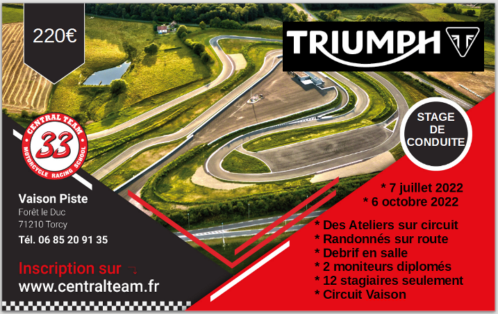 STAGE DE CONDUITE – CIRCUIT DE VAISON | Triumph Events