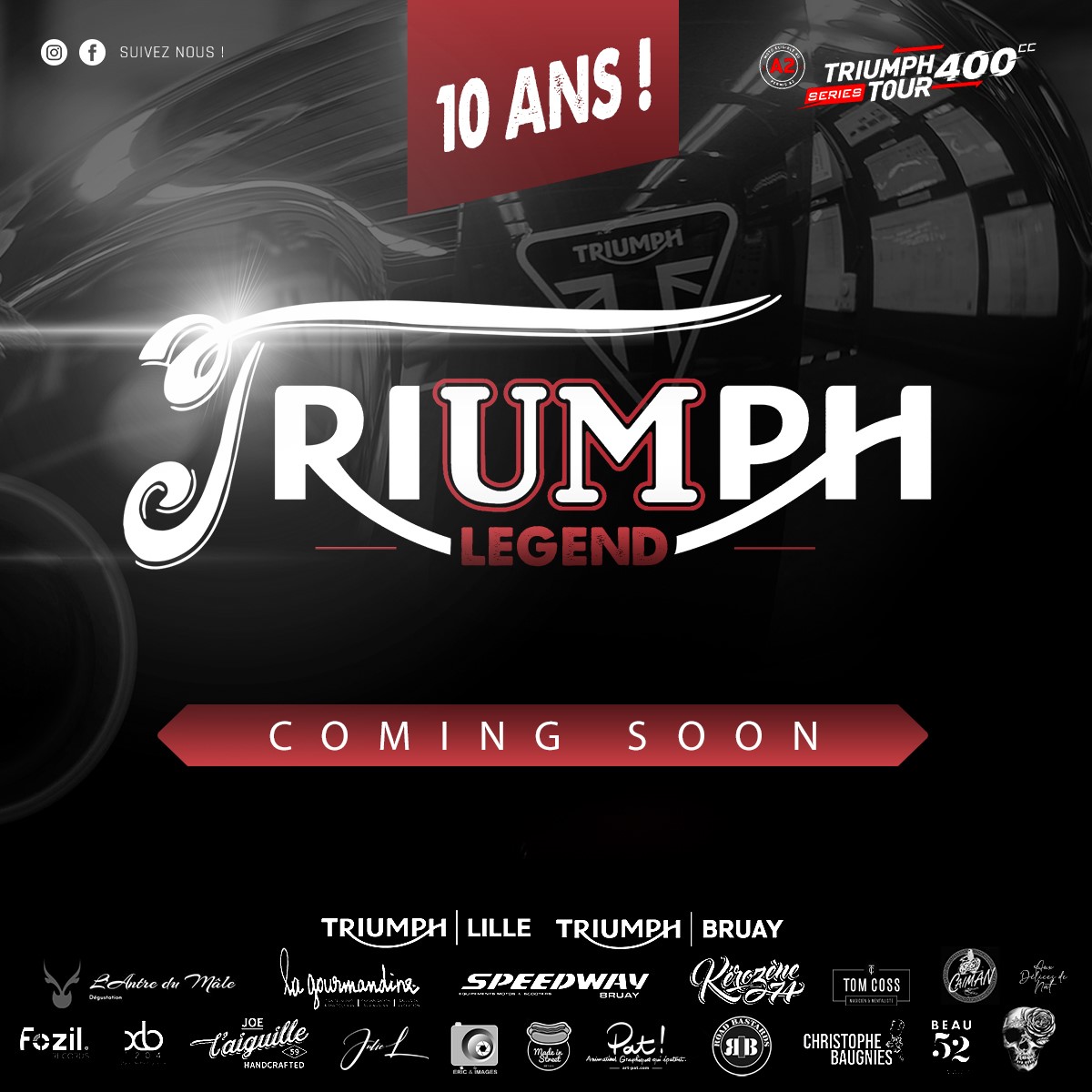 Soirée TRIUMPH LEGEND, 10 ANS ! | Triumph Events